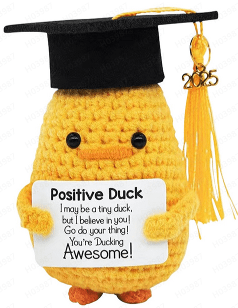 Graduation Ducks Class Of 2025, 6 inch Graduation Positive Duck with ...