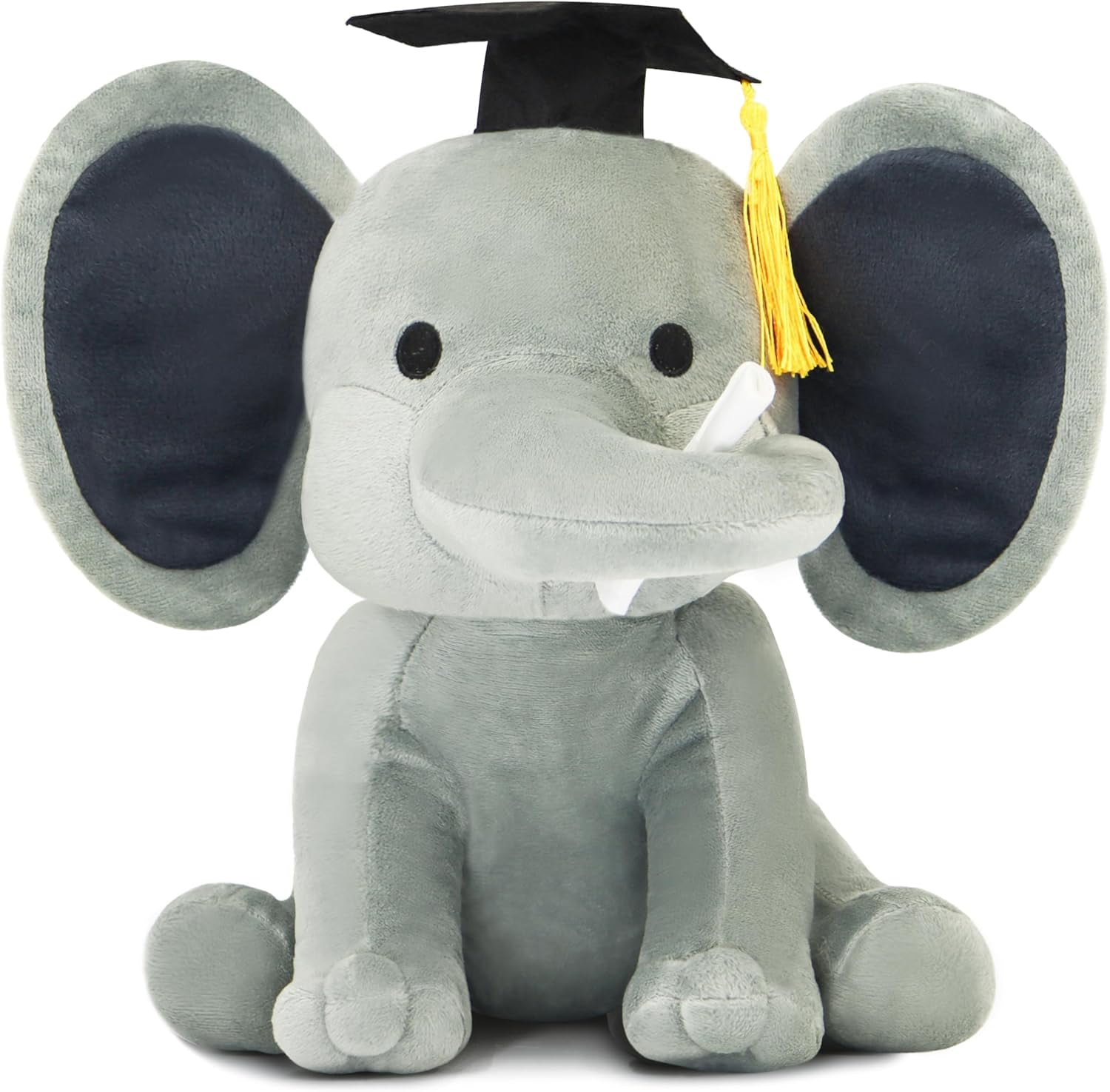 Graduation Elephant Plush Toy 9.8 Inch with Graduation Cap - Perfect ...