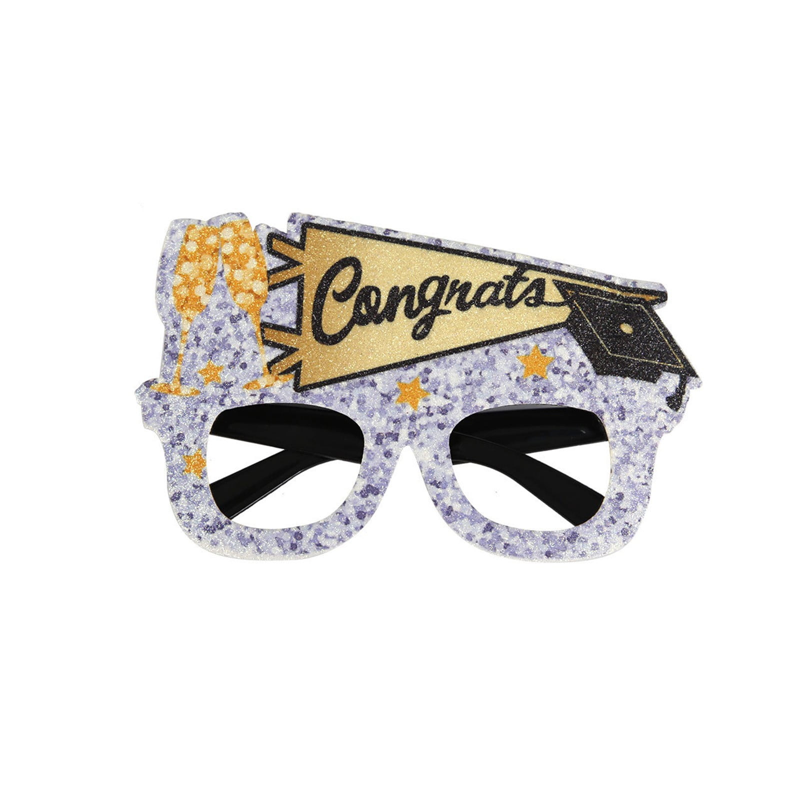 Graduation Eyeglasses 2025, 4" Photo Props, Sequin Fancys Grad ...