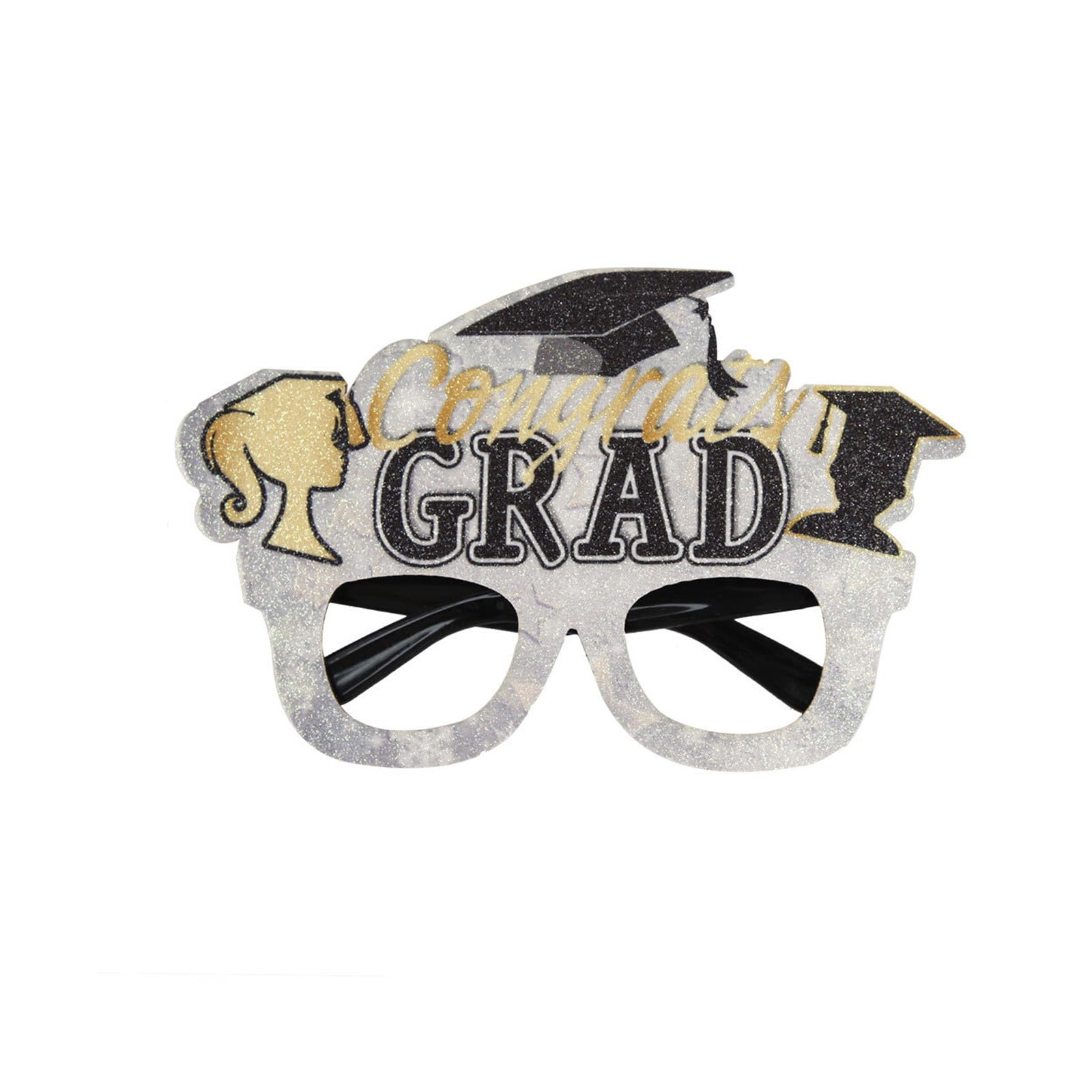 Graduation Eyeglasses 2025, 4" Photo Props, Sequin Fancys Grad ...
