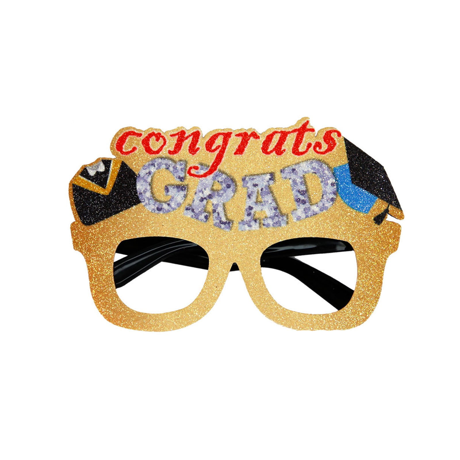 Graduation Eyeglasses 2025, 4" Photo Props, Sequin Fancys Grad ...