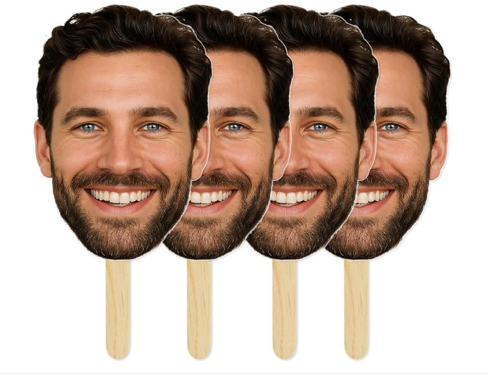 Graduation Face on a Stick, Custom Big Head with Your Face Photo and 25 ...