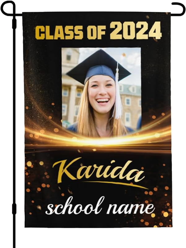 Graduation Flag 2024 Personalized,Senior Garden Flag 2024, Graduation ...