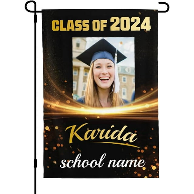 Graduation Flag 2024 Personalized,Senior Garden Flag 2024, Graduation ...