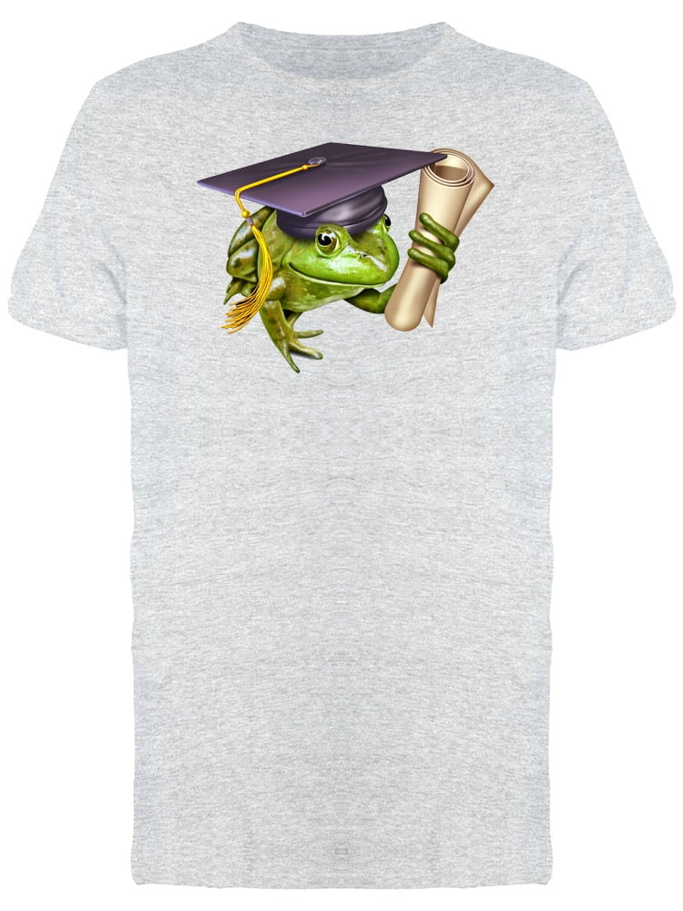 Graduation Frog T-Shirt Men -Image by Shutterstock, Male x-Large ...