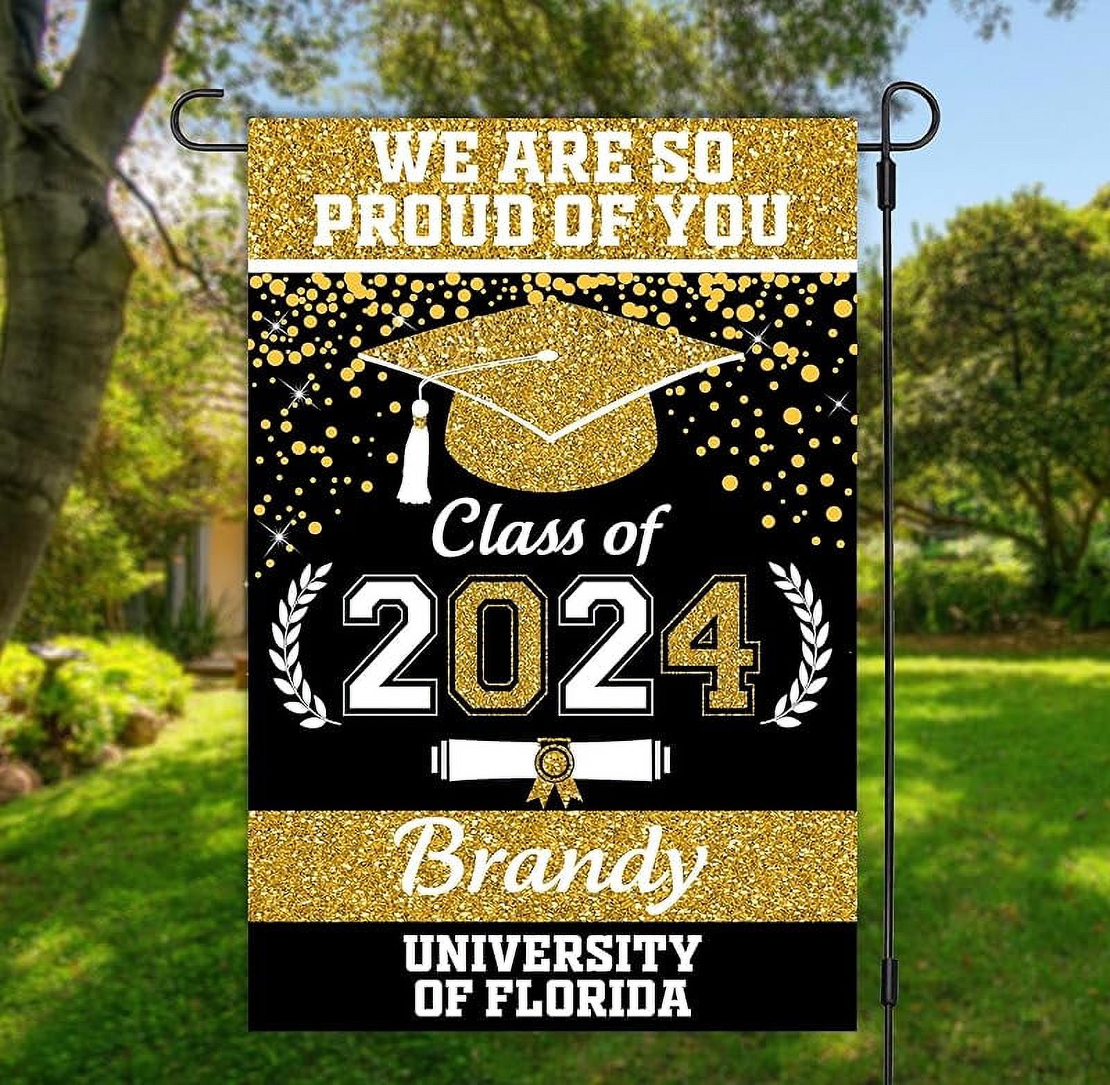 Graduation Garden Flag 2024, Senior Garden Flag 2024, Graduation Yard ...
