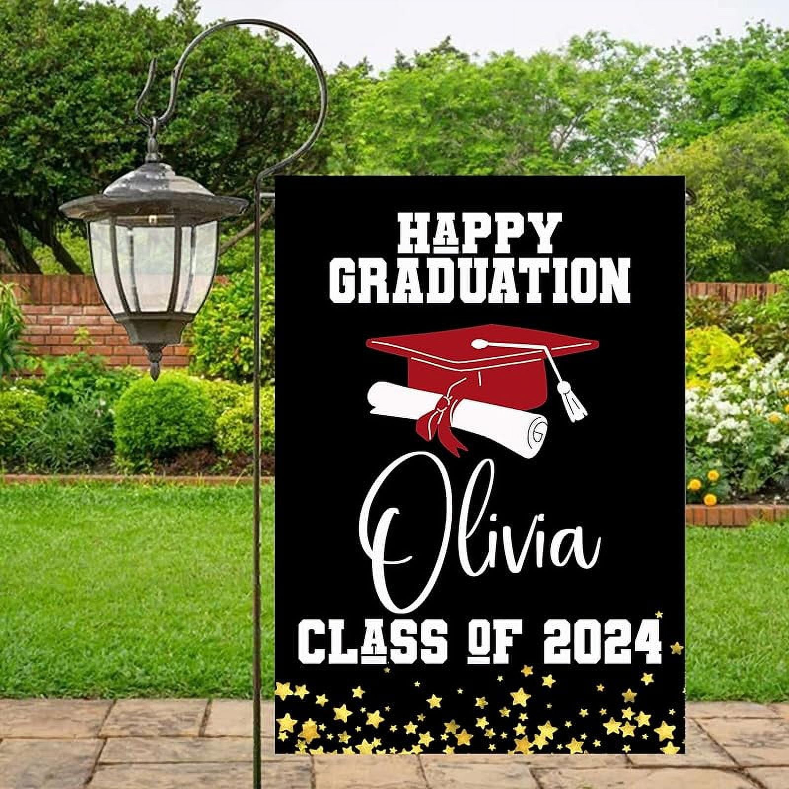 Graduation Garden Flag 2024, Senior Garden Flag 2024, Graduation Yard ...