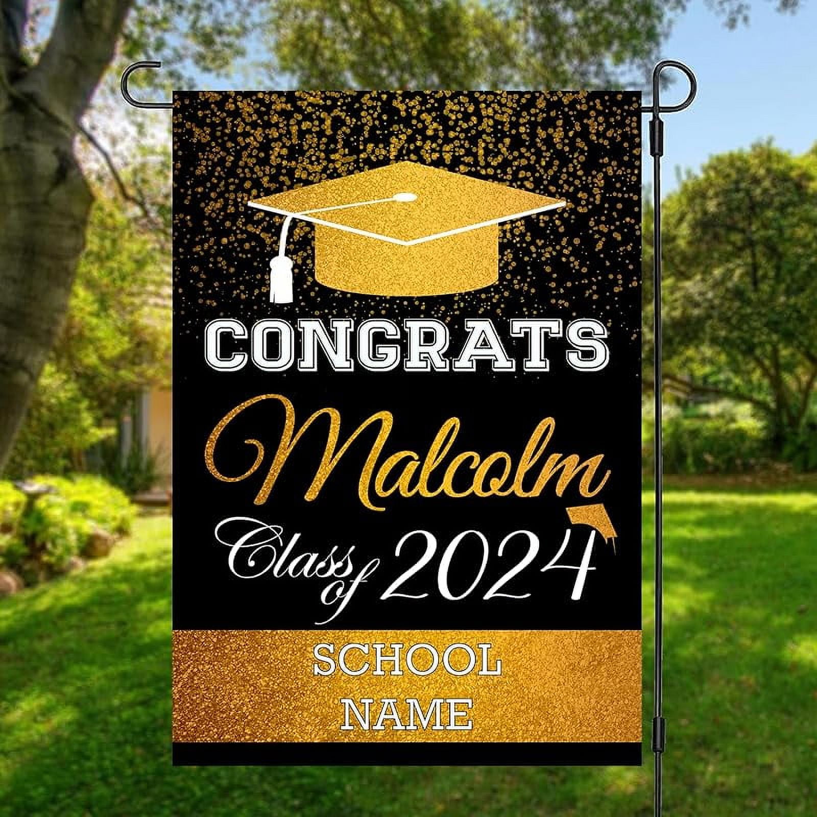 Graduation Garden Flag 2024, Senior Garden Flag 2024, Graduation Yard ...