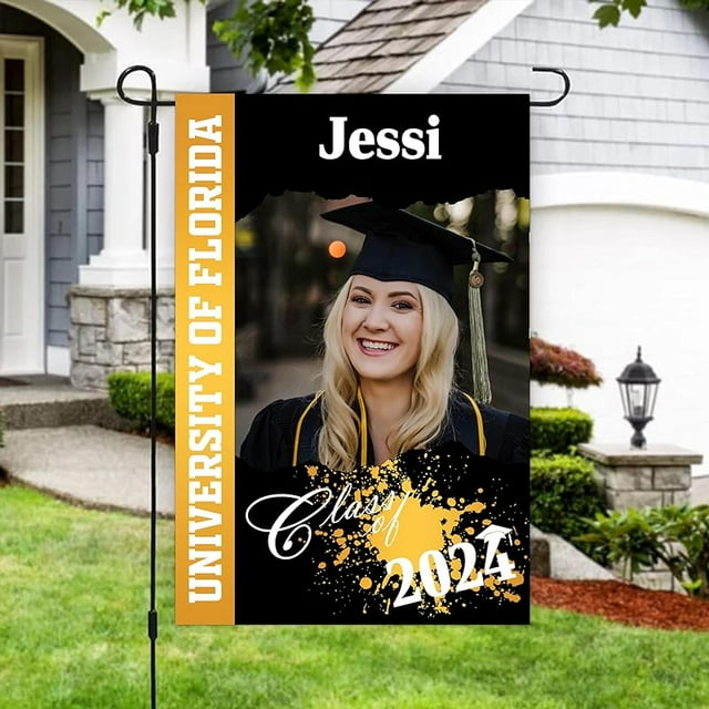 Graduation Garden Flag 2024, Senior Garden Flag 2024, Graduation Yard ...