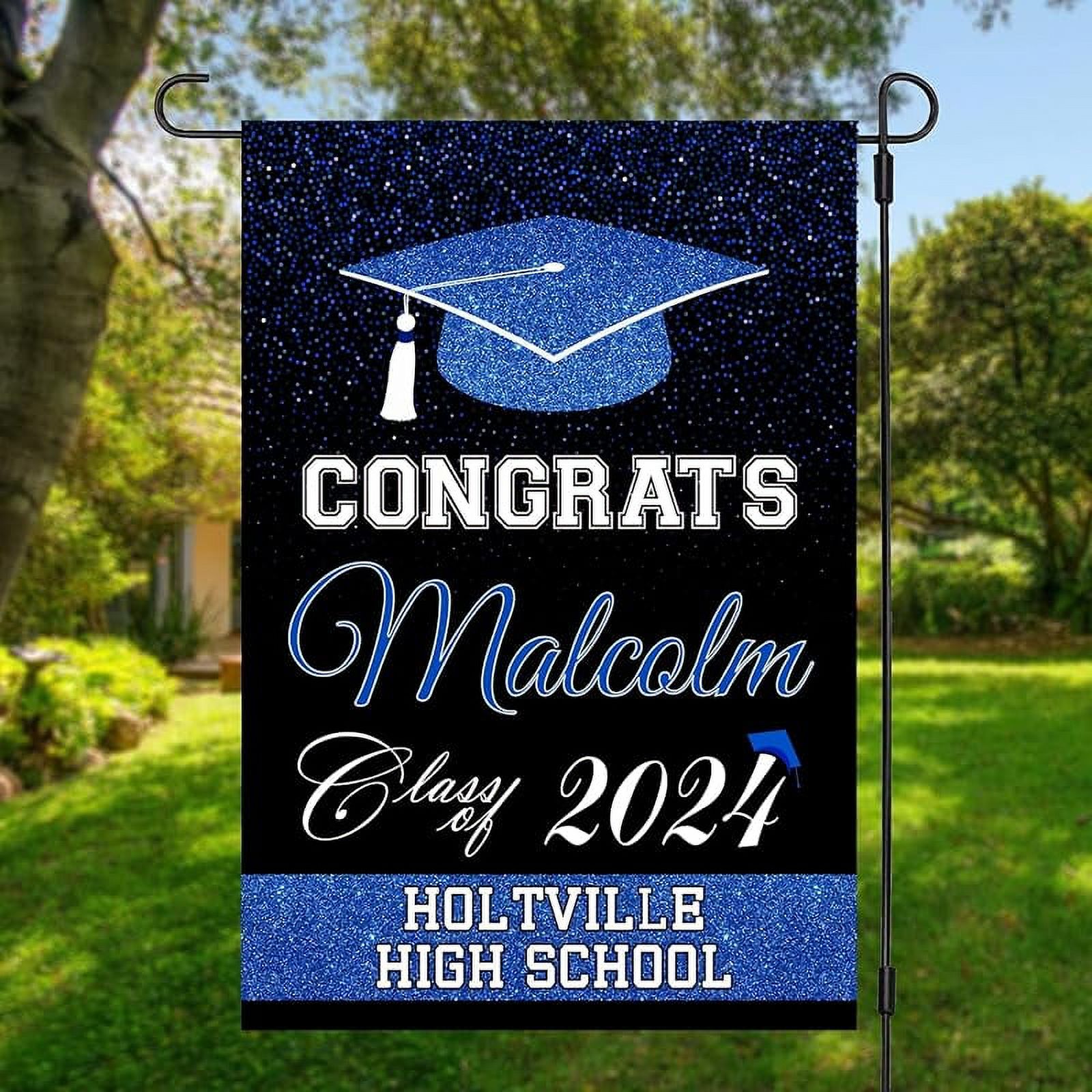 Graduation Garden Flag 2024, Senior Garden Flag 2024, Graduation Yard ...