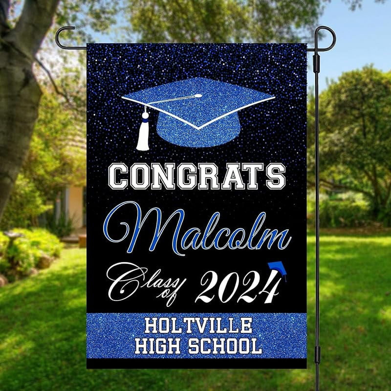 Graduation Garden Flag 2024, Senior Garden Flag 2024, Graduation Yard ...