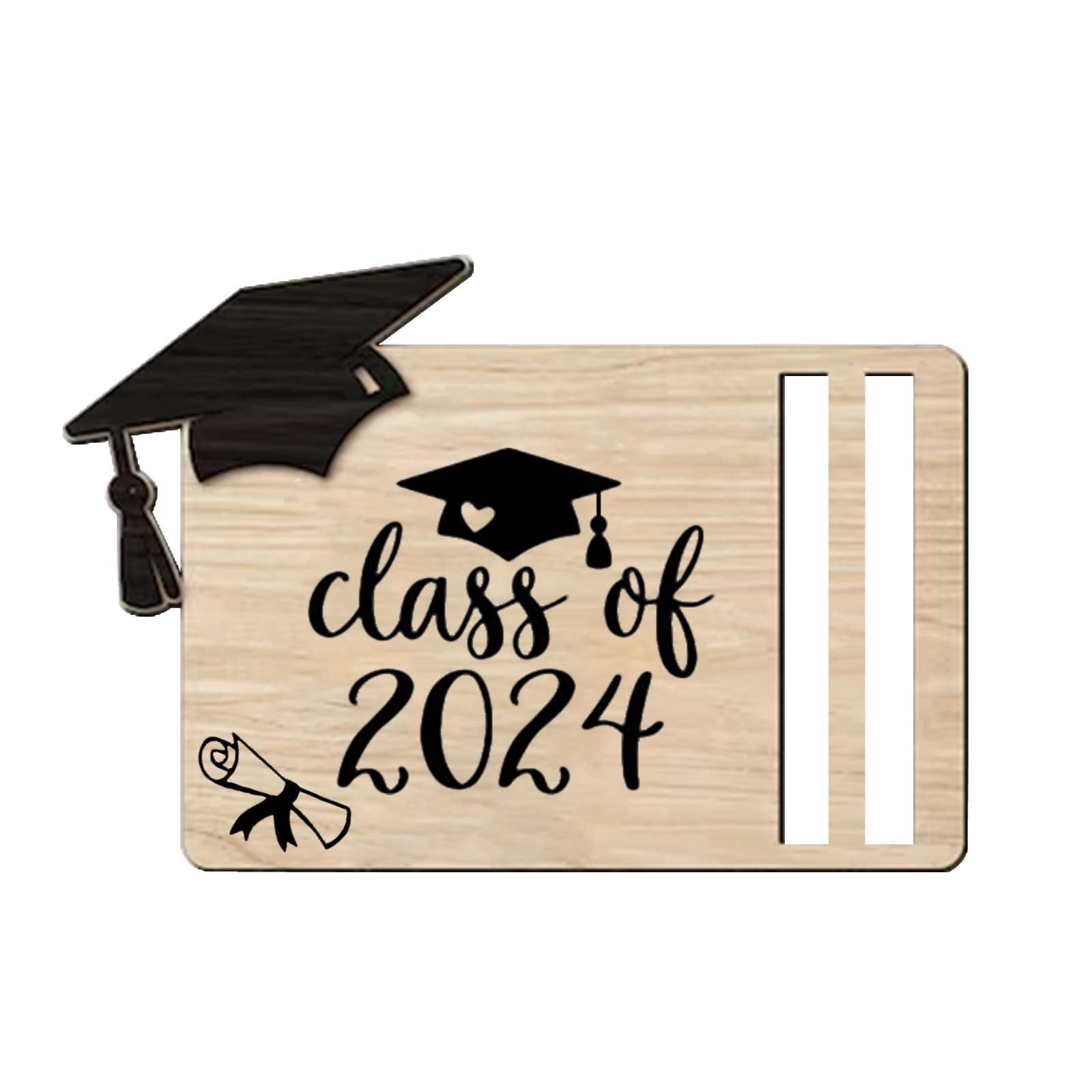 Graduation Gift Beautiful Mini Wallet Box Wooden Graduation Card Box ...