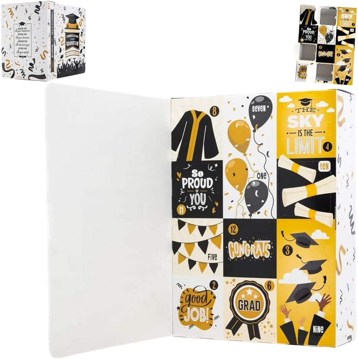 Graduation Gift Box Empty 12 Days, Fill It Yourself Empty Gift ...
