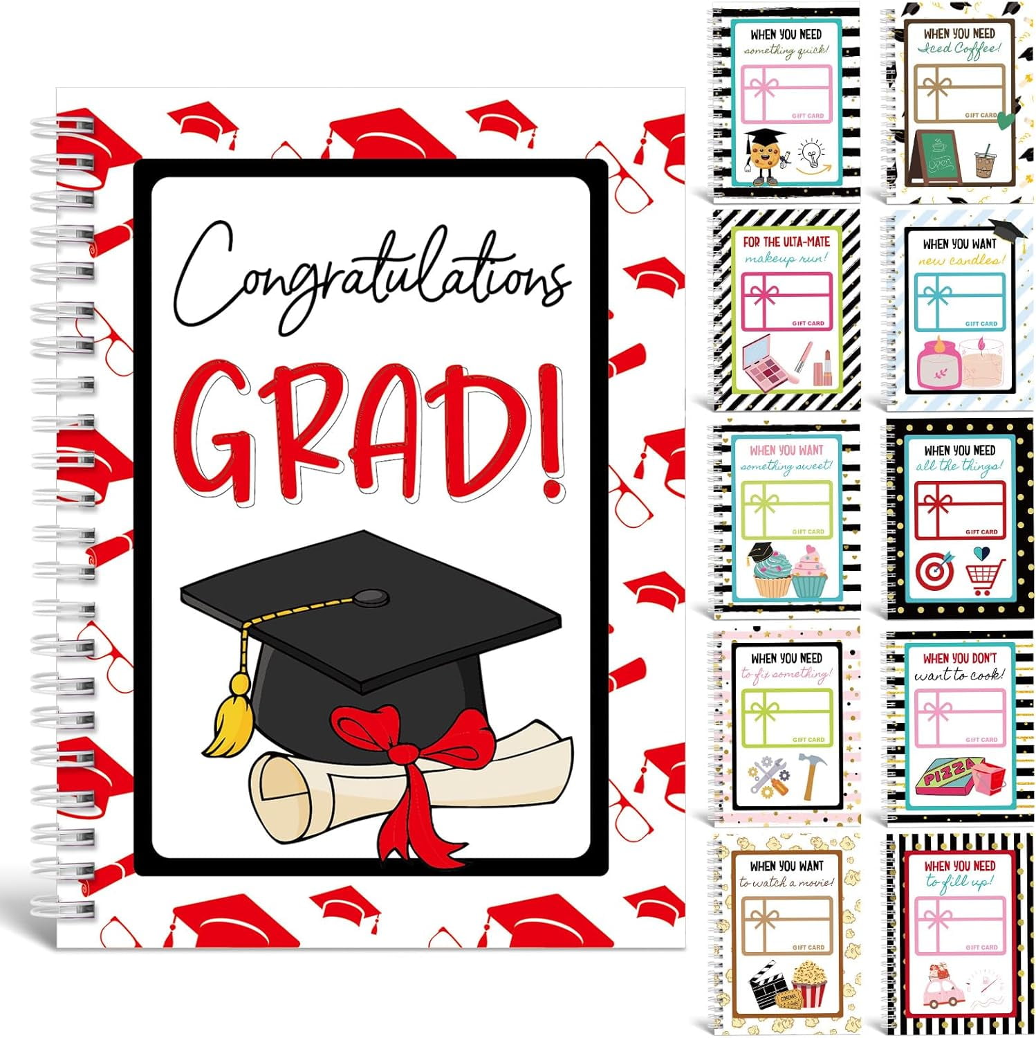 Graduation Gift Card Book 7 x 5 Inch College Survival Gift Card Book ...