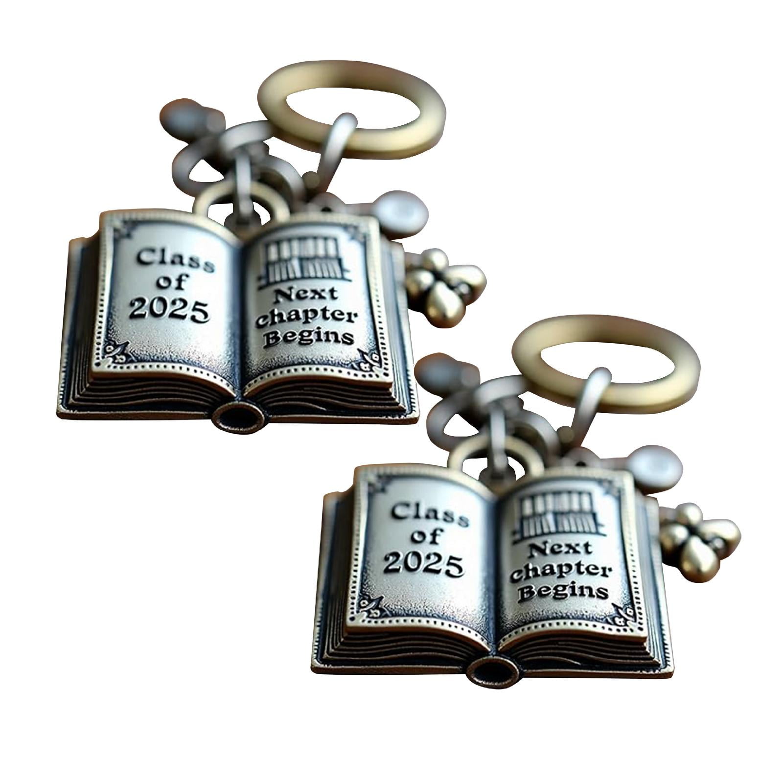Graduation Gift Class Of 2025 Book Shaped Graduation Keychain Graduate ...