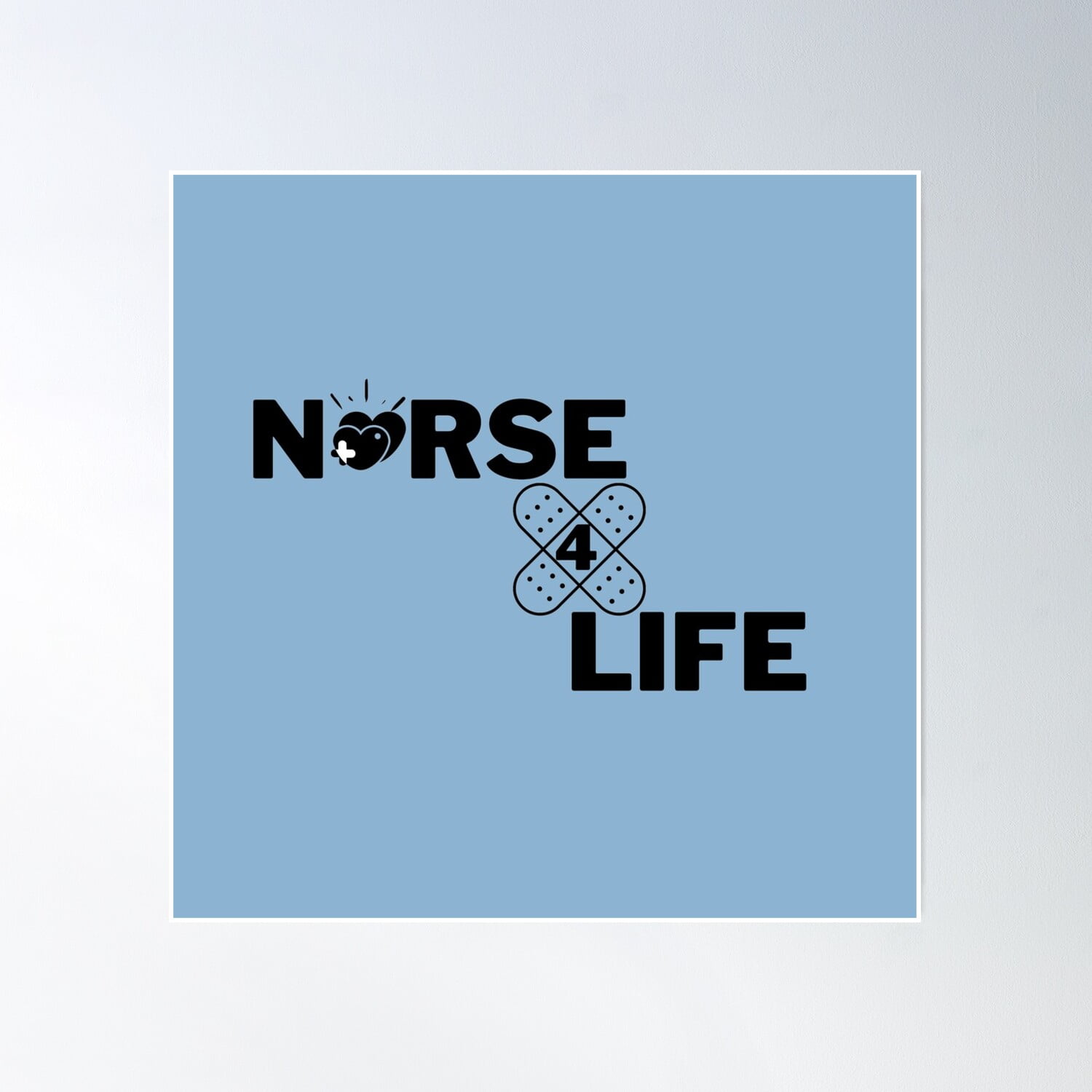 Graduation Gift For Nurses - Nurse For Life Poster Wall Art, Modern ...