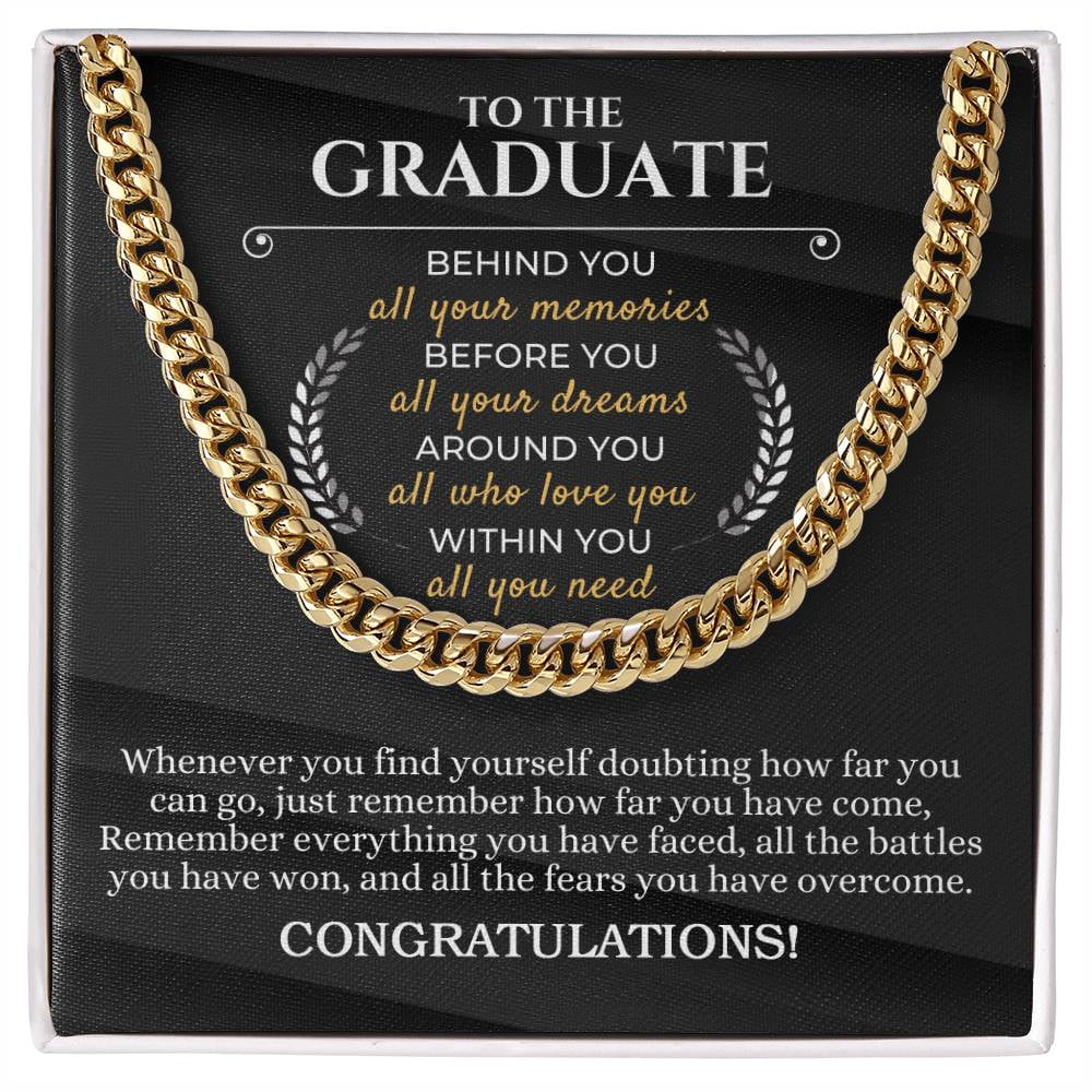 Graduation Gift for Him, Congratulation Graduate Necklace for Men, Son ...