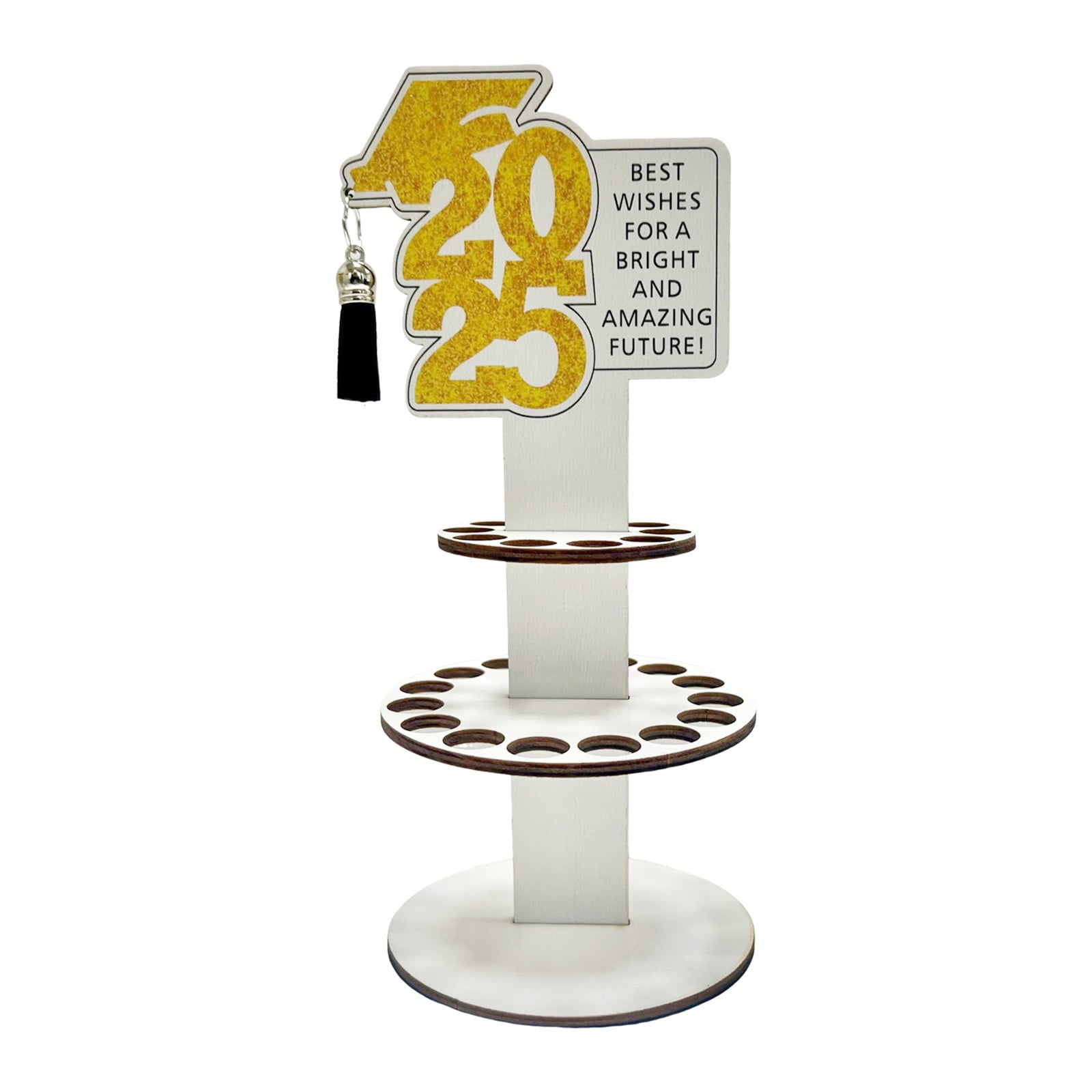 Graduation Gift Holder DIY Double Layer Holders With 25 Holes Congrats ...