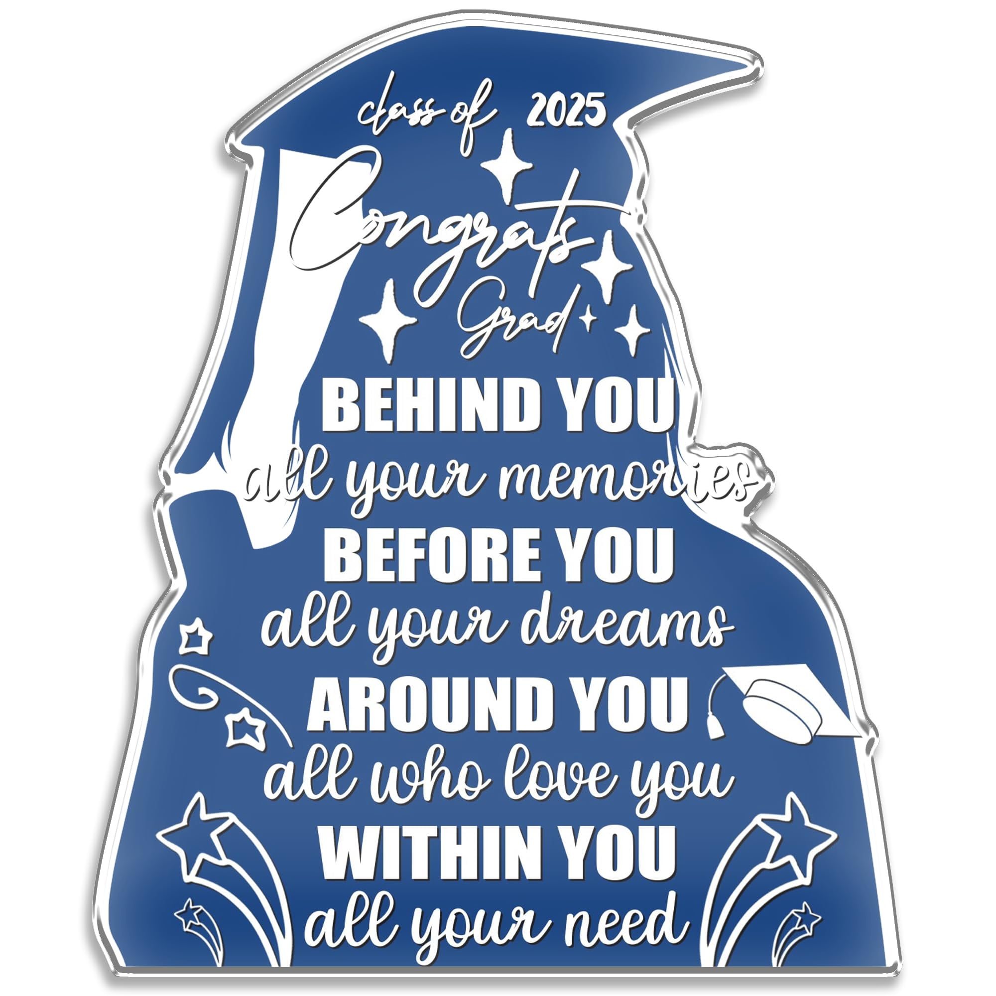 Graduation Gift Idea, Class Of 2025 FST1 Congrats Grad Sign With Box ...