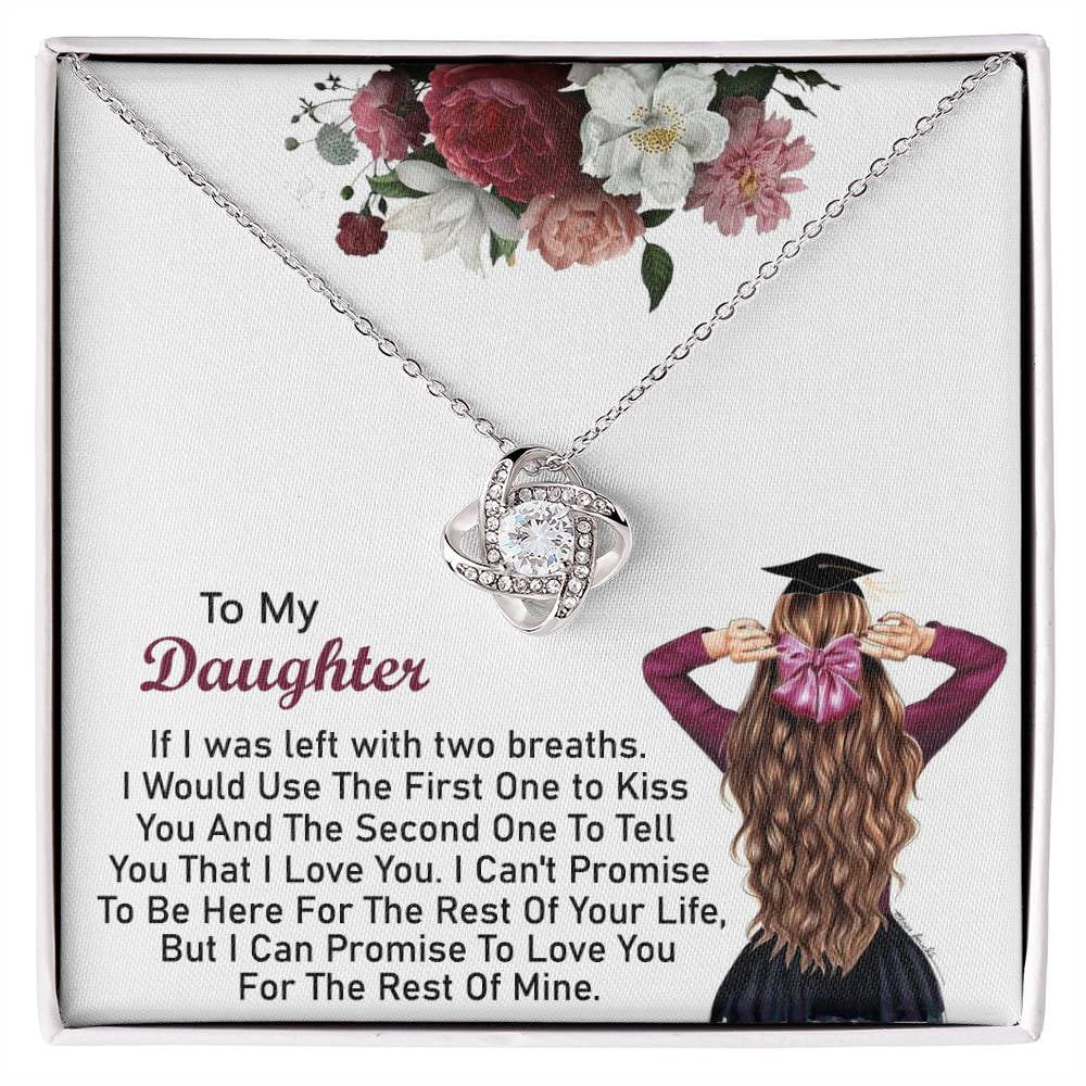Graduation Gift for Daughter Graduation day - Love Knot Necklace - 14K ...
