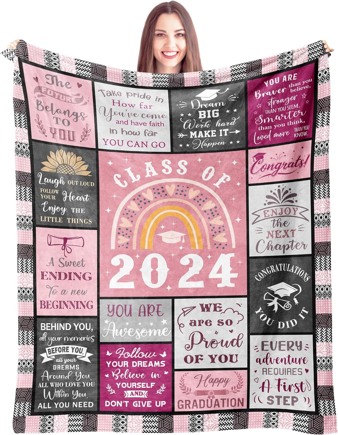 Graduation Gifts 2024 Blanket 60"x50", Graduation Gift, 2024 College ...