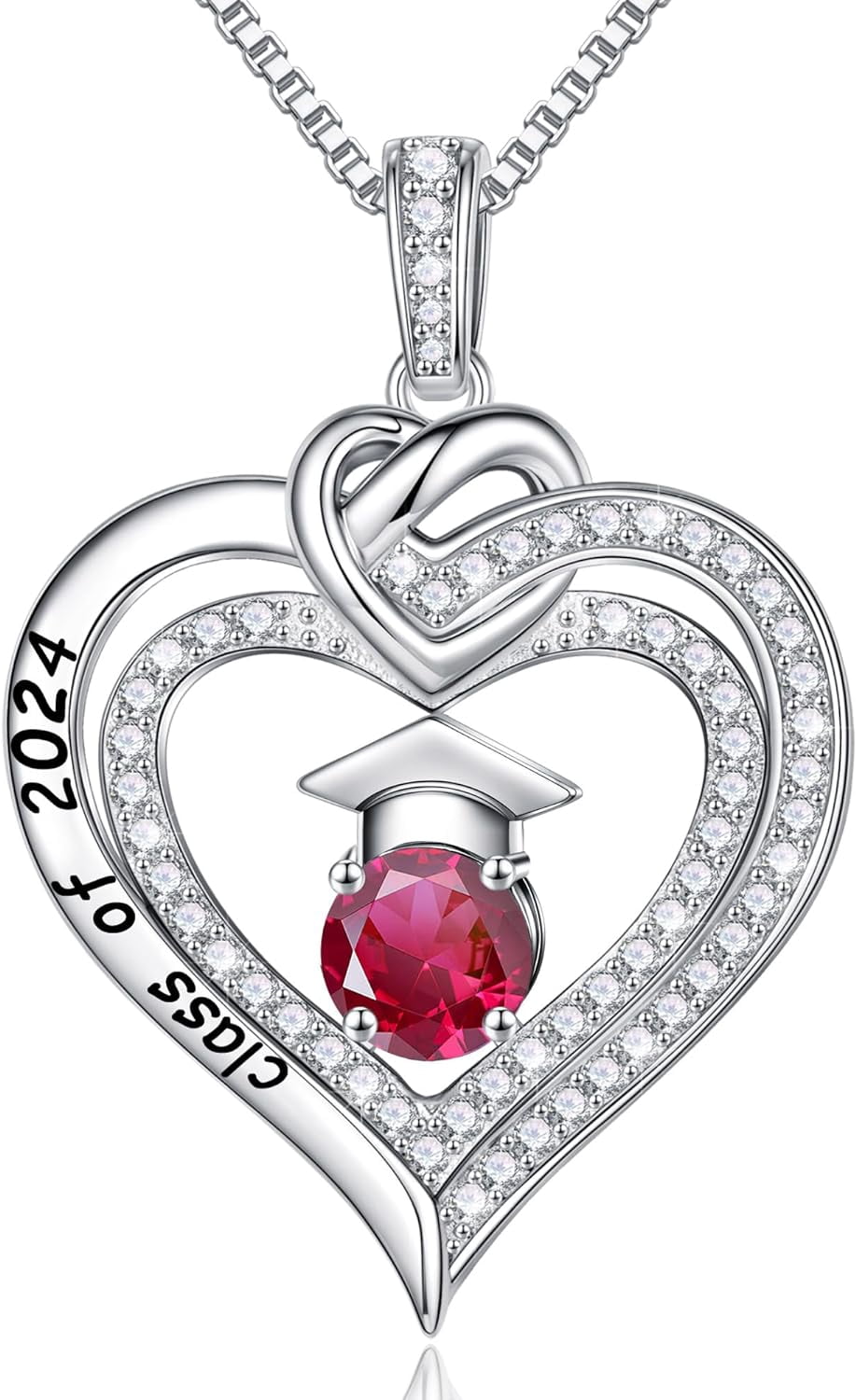 Graduation Gifts for Her 2024, S925 Sterling Silver Birthstone Necklace ...