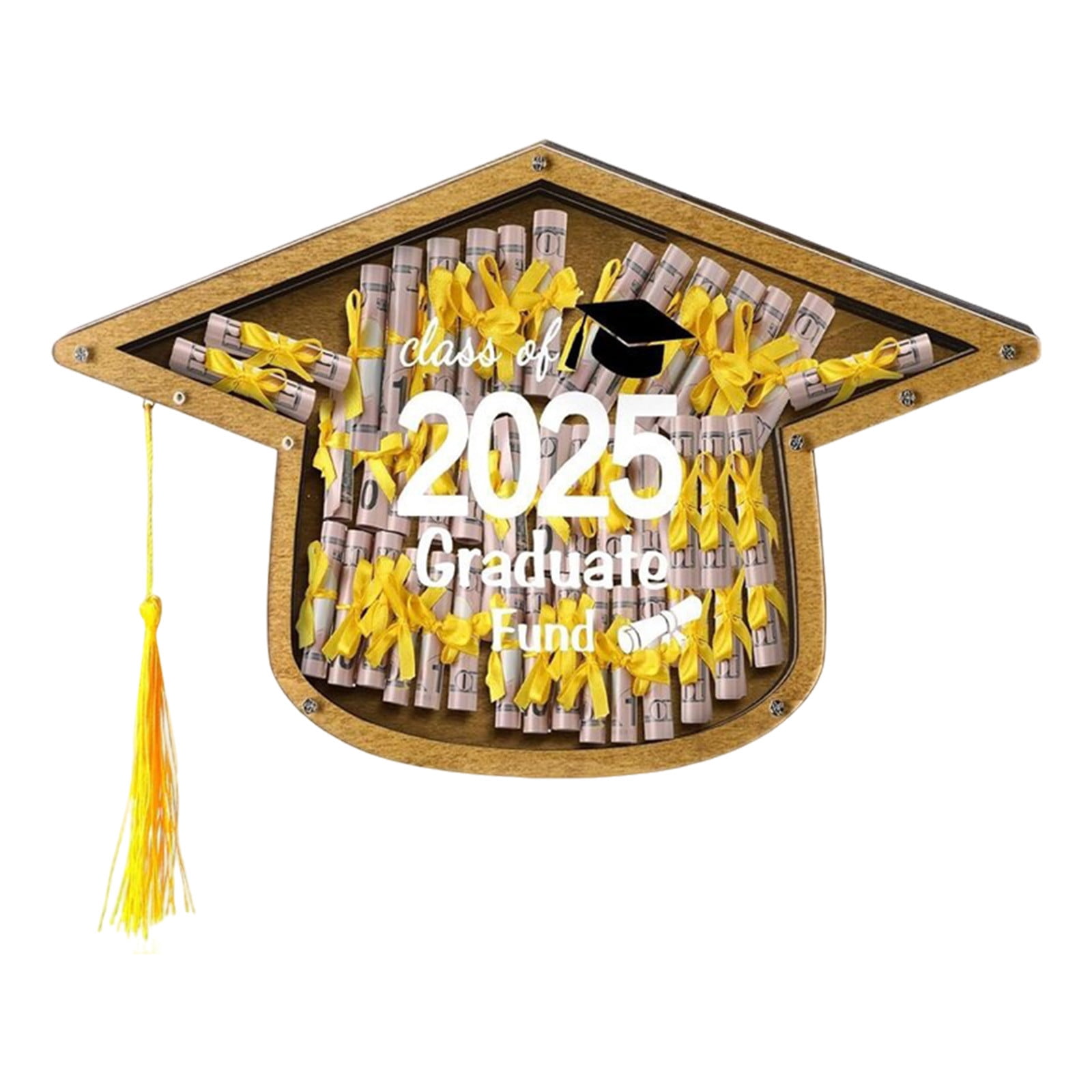 Graduation Gifts 2025 Money Holder Graduation Cap Class Of 2025 Wooden ...
