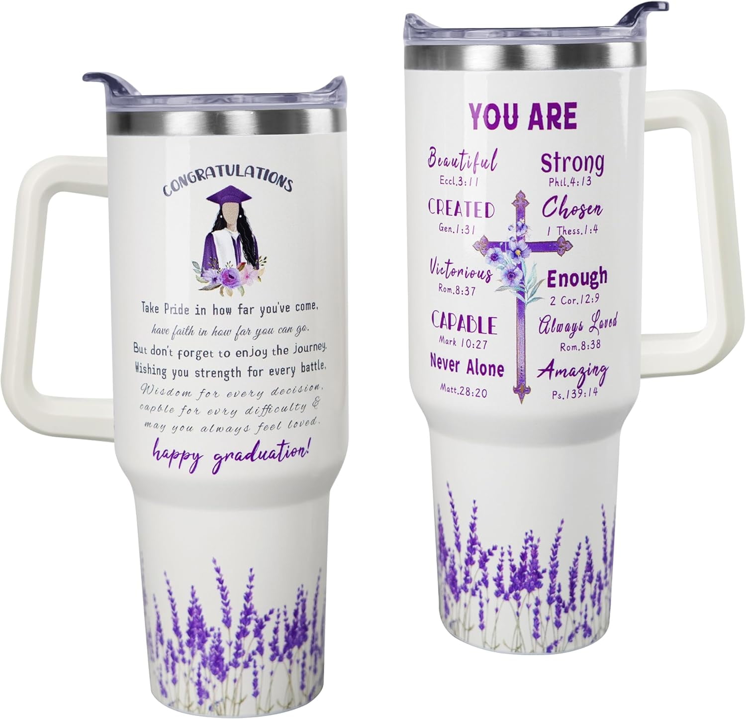 Graduation Gifts, 40 oz Graduation with Handle and Straw, College/High ...
