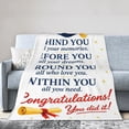 Graduation Gifts Blanket Class of 2026 – Inspirational Throw Blanket ...