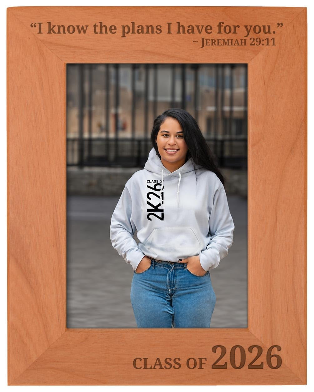 ThisWear Graduation Gifts Christian Verse Class of 2026 Natural Wood ...