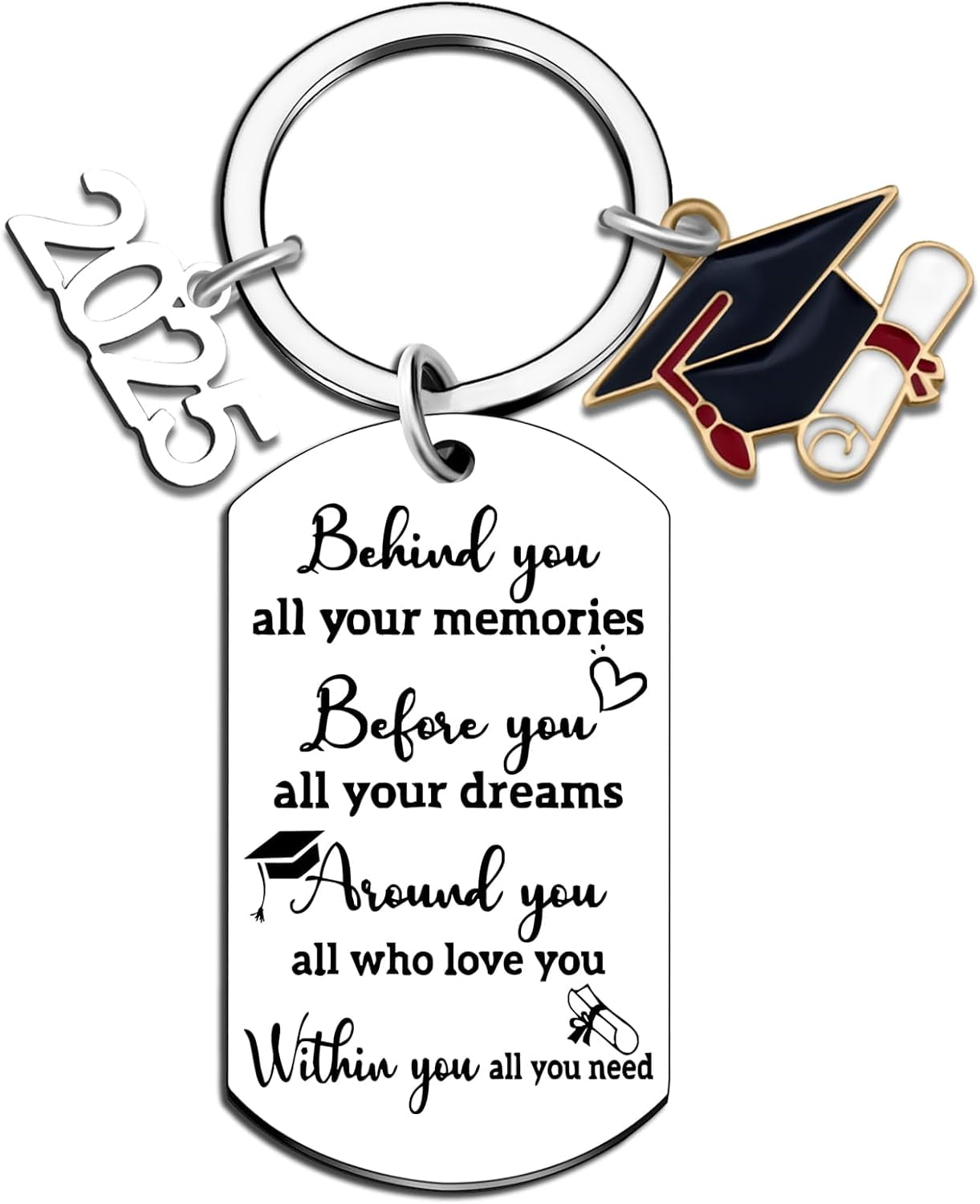 Graduation Gifts for Her Him Class Of 2025 Graduation Keychain for ...