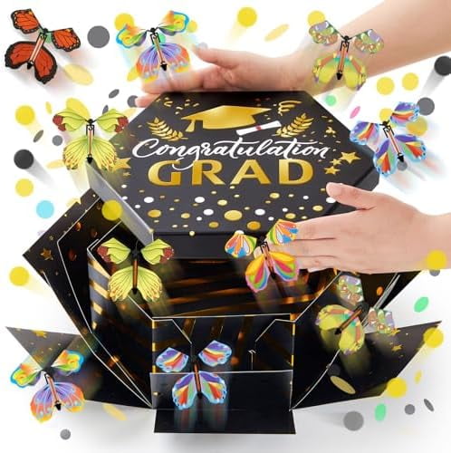 Graduation Gifts Flying Butterfly Surprise Gift Box 2025 Congrats Grad ...
