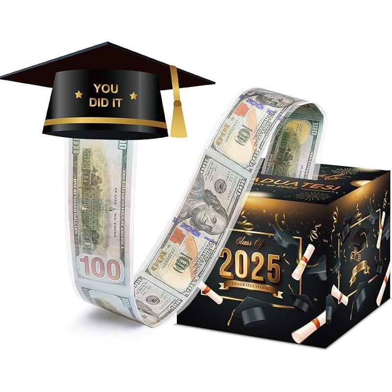 Graduation Gifts, Graduation Money Box Blue, Surprise Grad Money Holder ...