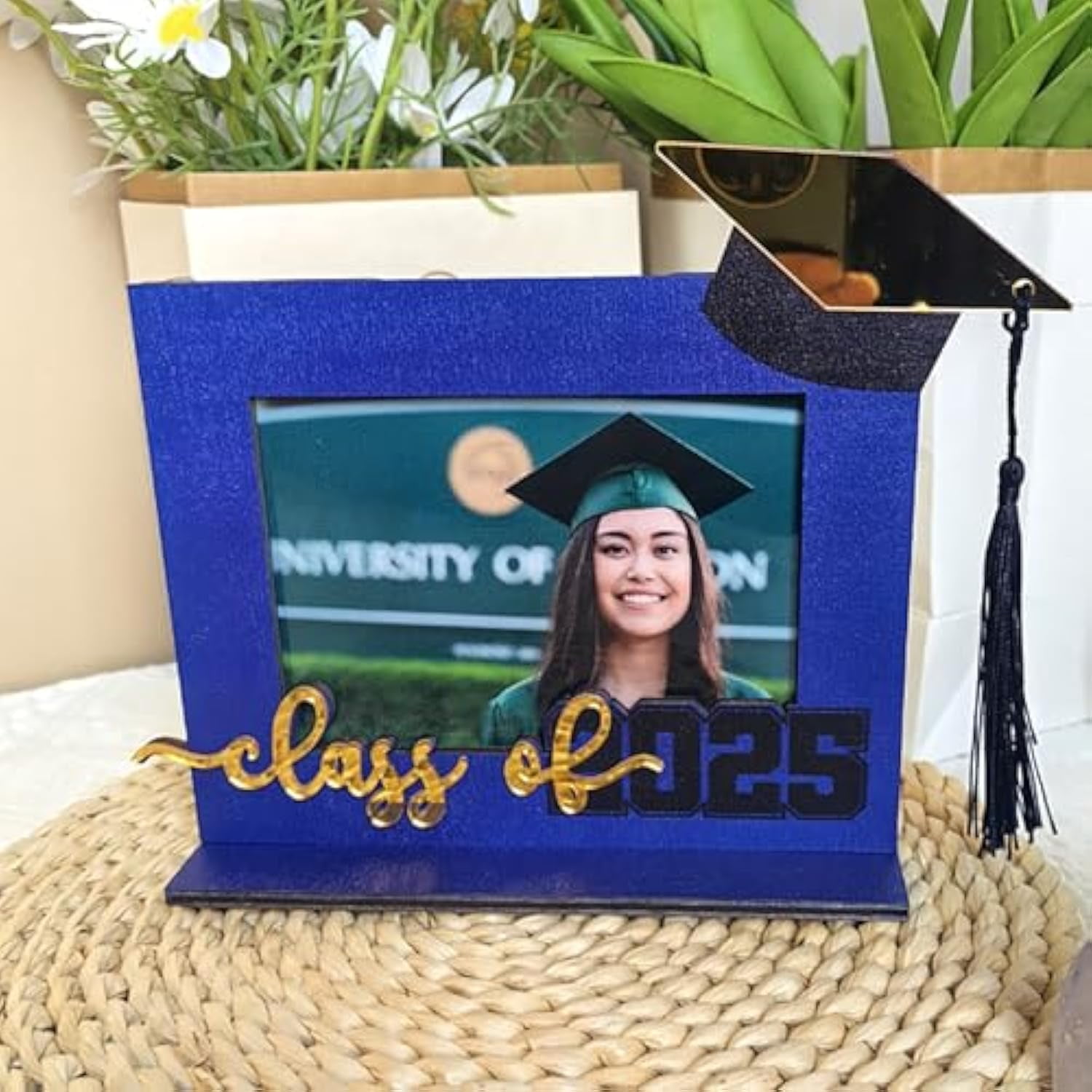 Graduation Gifts Graduation Photo Frame, Wooden Class of 2025 Picture ...