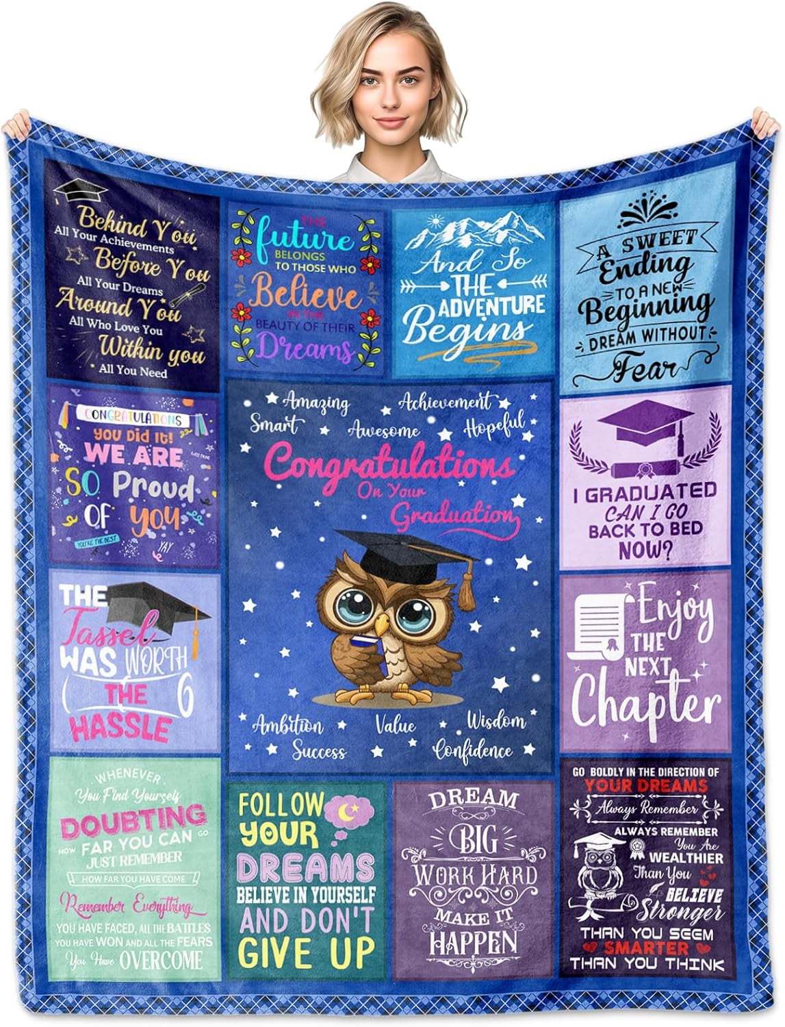 Graduation Gifts for Her Him, 2025 Graduation Gifts Blanket 60"x50 ...