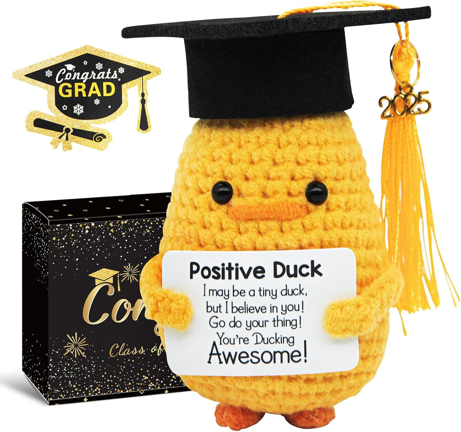 Graduation Gifts Set Class of 2025 - Inspirational Positive Duck with ...