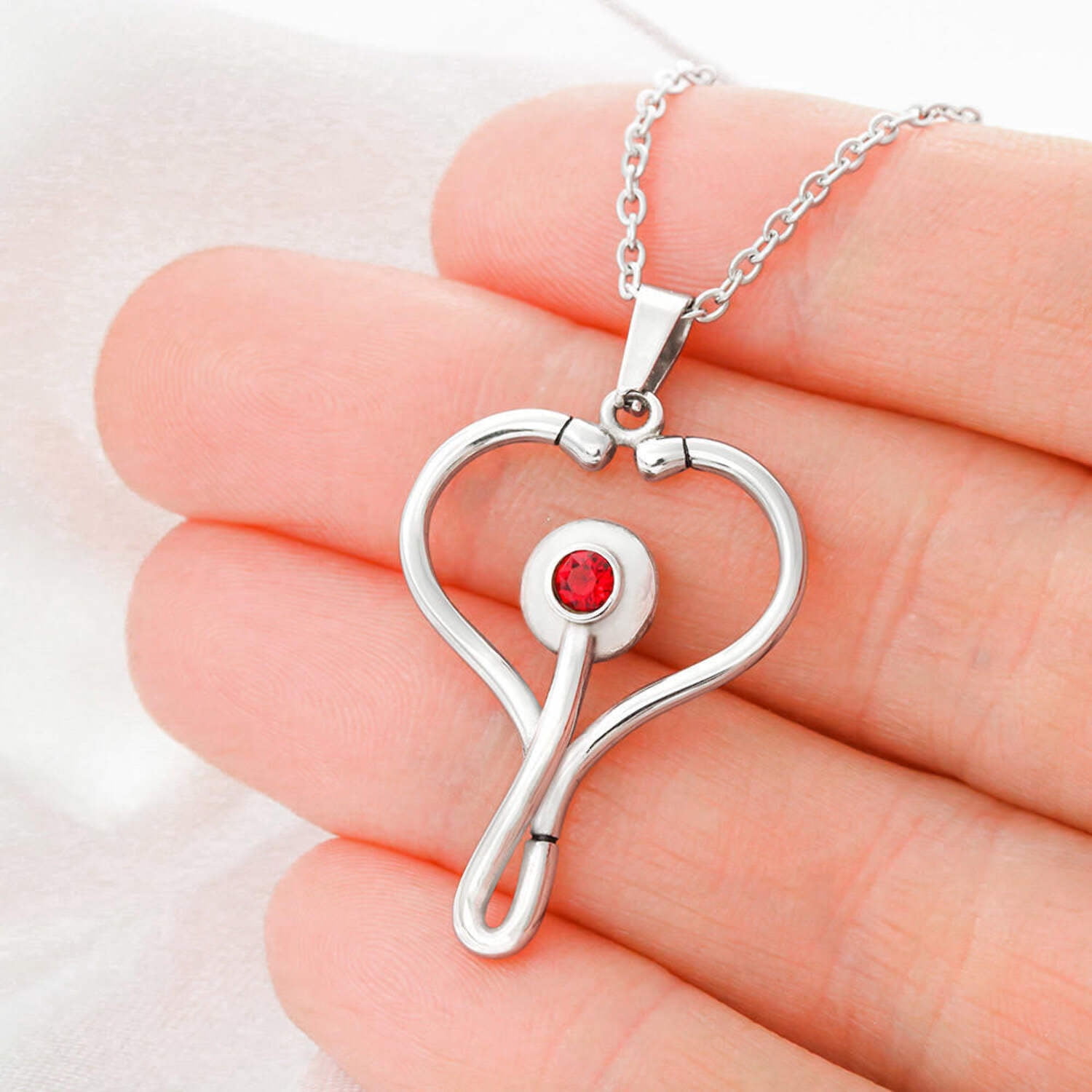 Graduation Gifts for Nurse HeartScope Necklace for Her Stethoscope Necklace Future Nurse ...