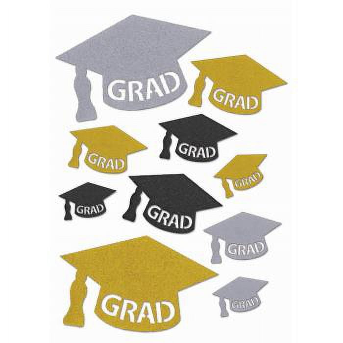 Graduation Glitter Cut Out Set - Walmart.com