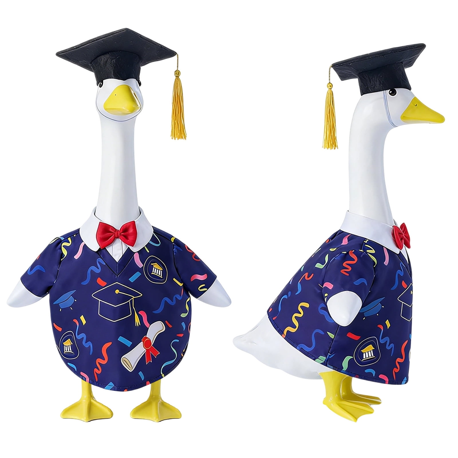 Graduation Goose Outfit with Graduation Cap for 23" Cement Porch Goose ...