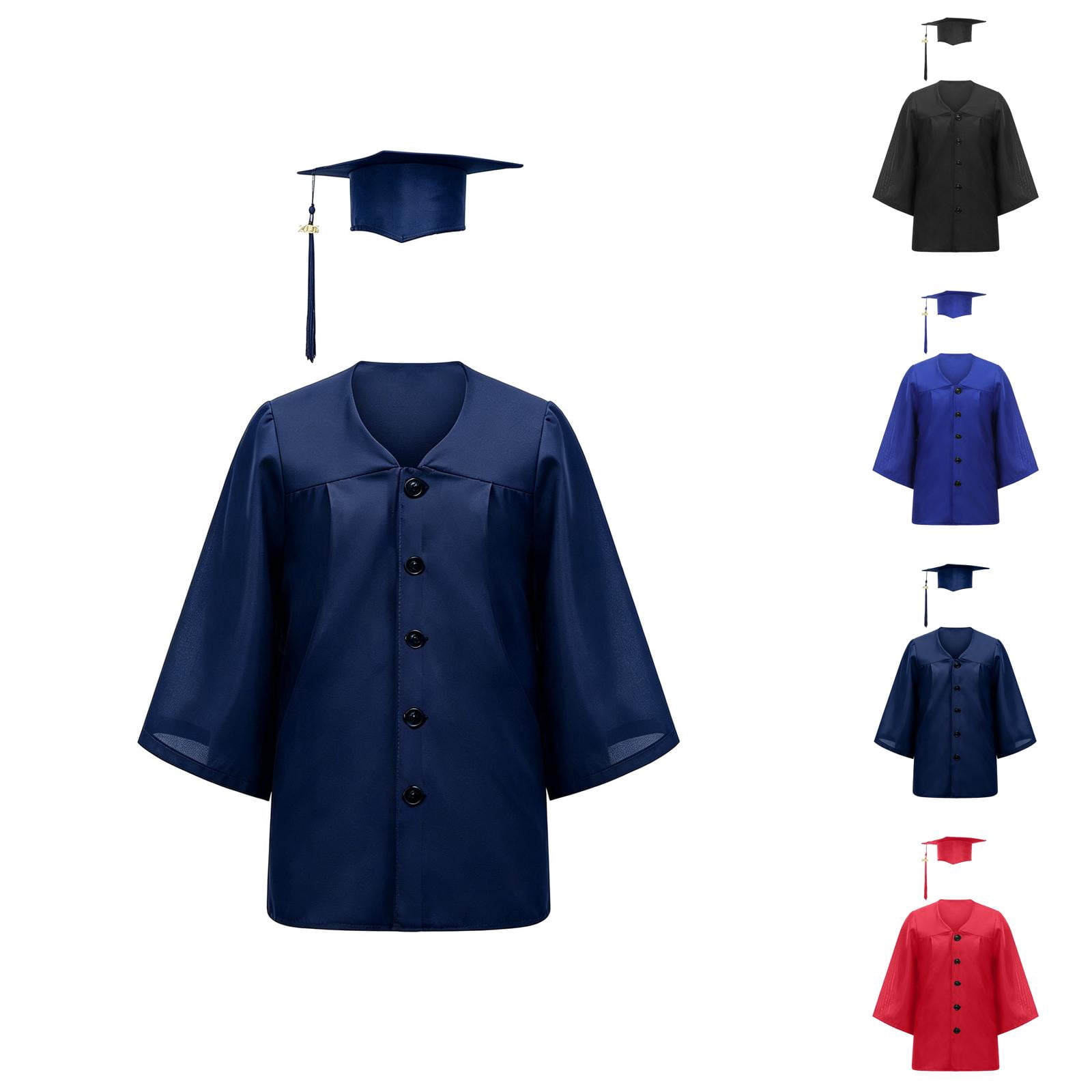 Graduation Gown And Cap For Kids Preschool Kindergarten Elementary ...