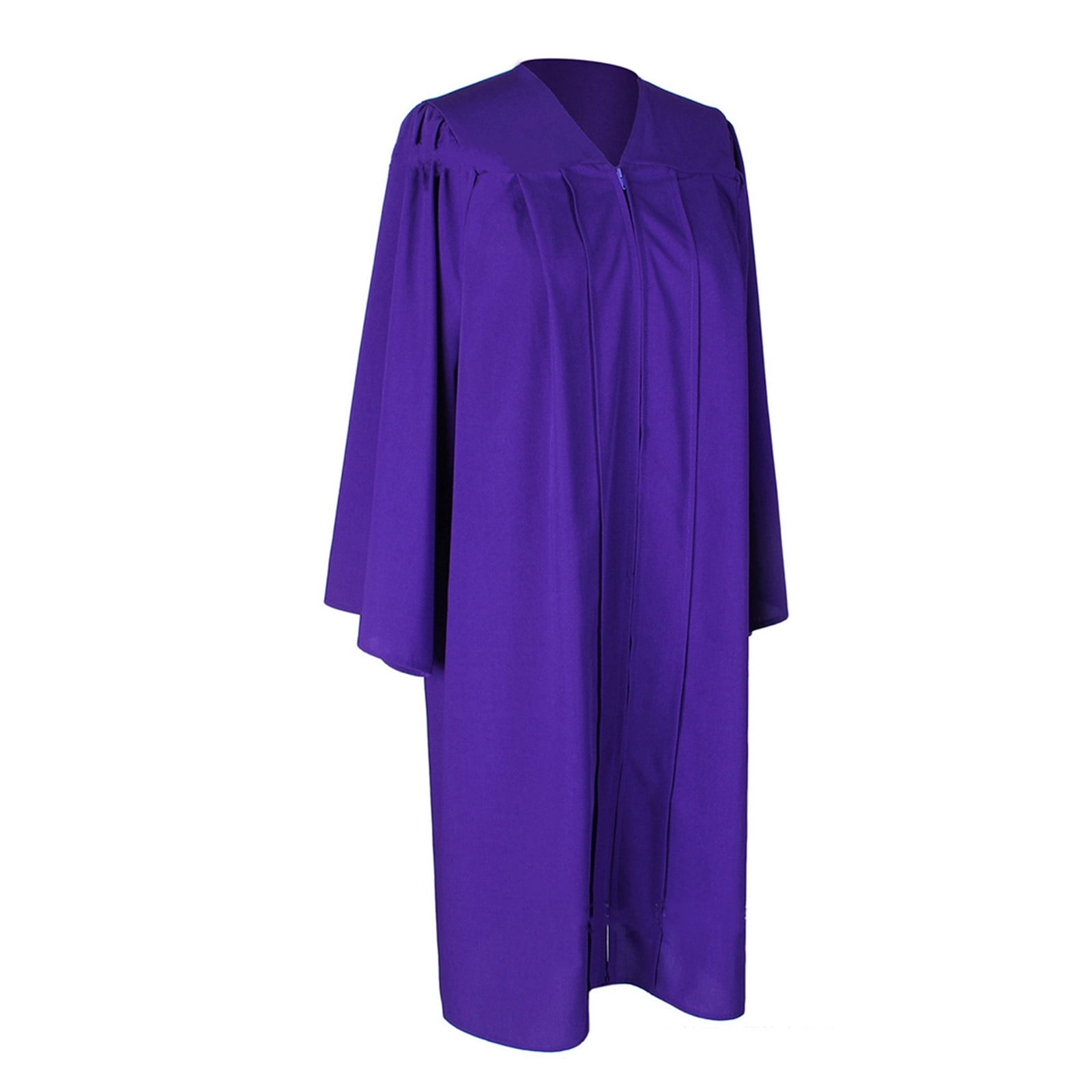 Graduation Gown Only Solid Men Women Unisex Long Robe Adult High School ...