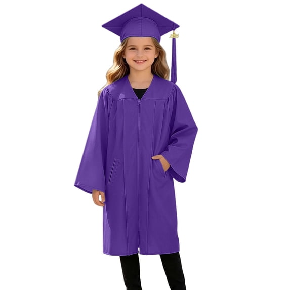 Graduation Gown Set Kid Graduation Cap and Gown Unisex Preschool ...