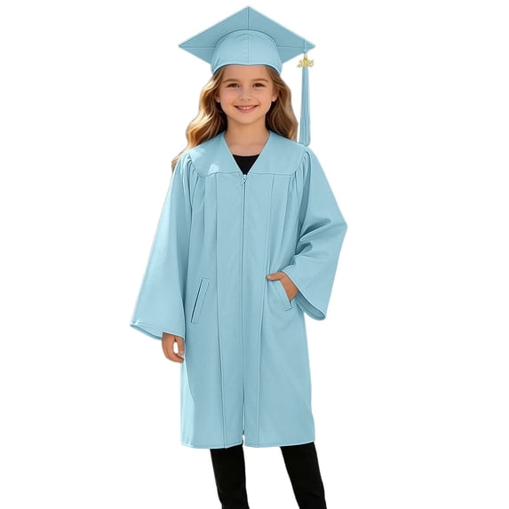 Graduation Gown Set Kid Graduation Cap and Gown Unisex Preschool ...