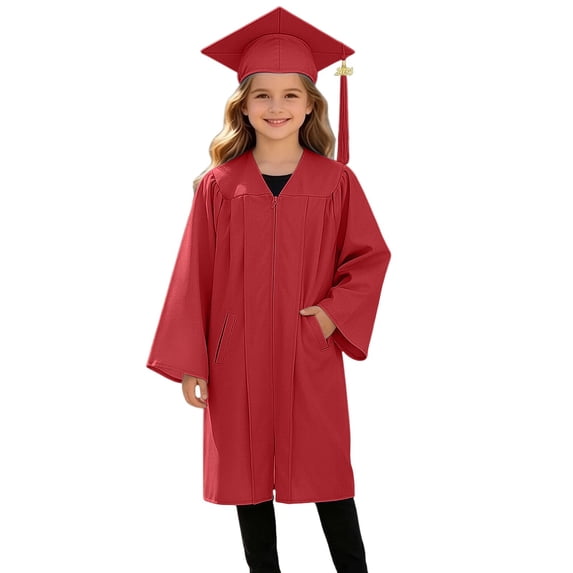 Graduation Gown Set Kid Graduation Cap and Gown Unisex Preschool ...