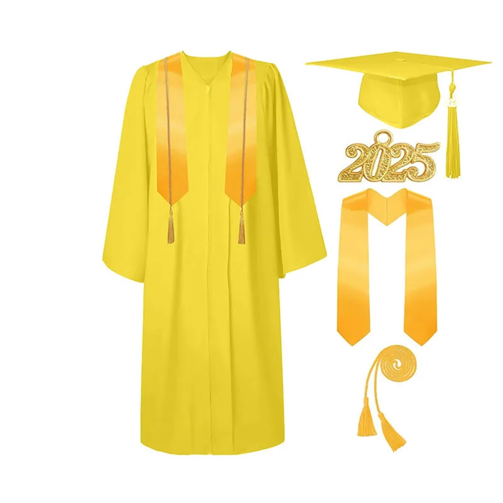 Graduation Gowns College Graduation Caps Uniform Set With Tassel Stole ...