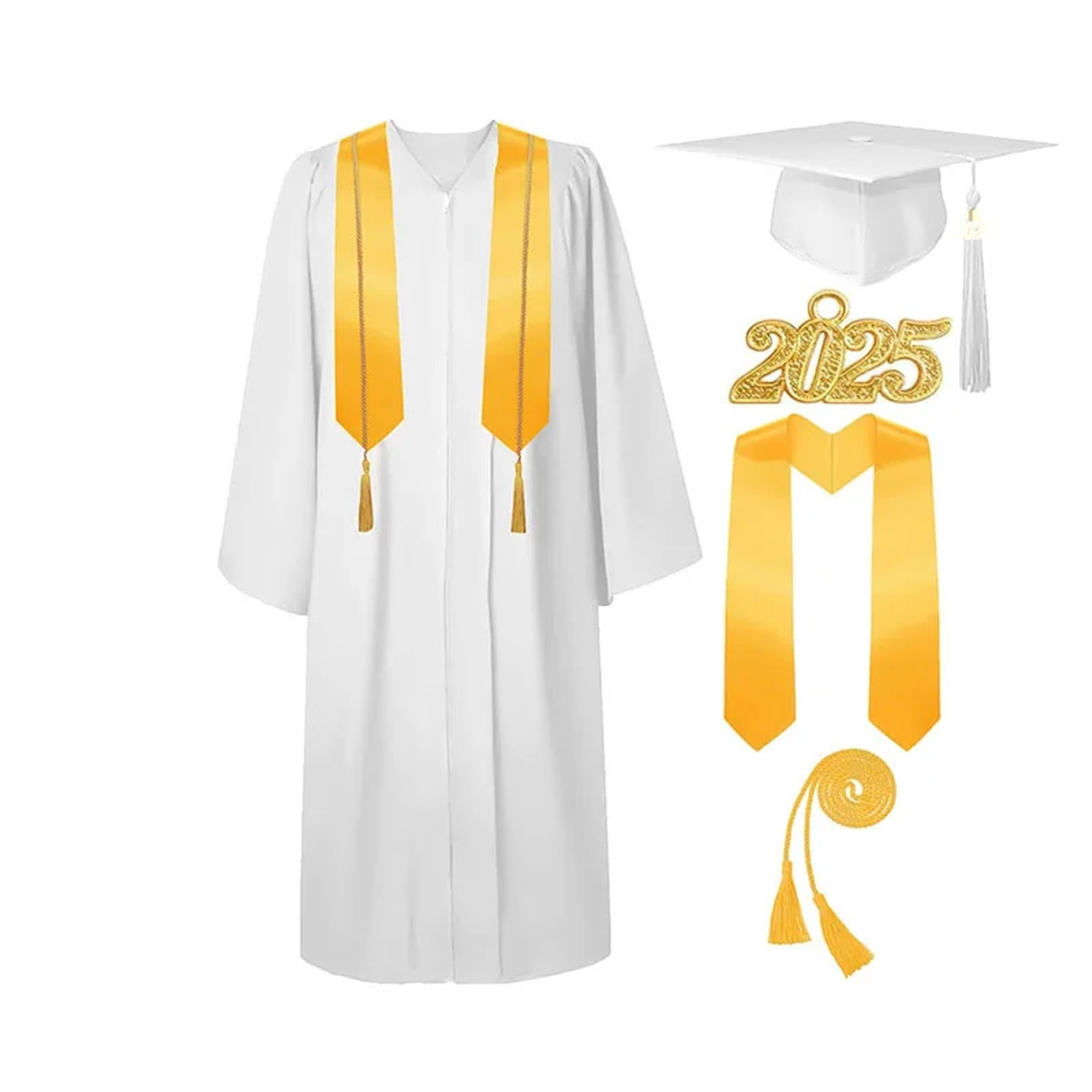 Graduation Gowns College Graduation Caps Uniform Set With Tassel Stole ...