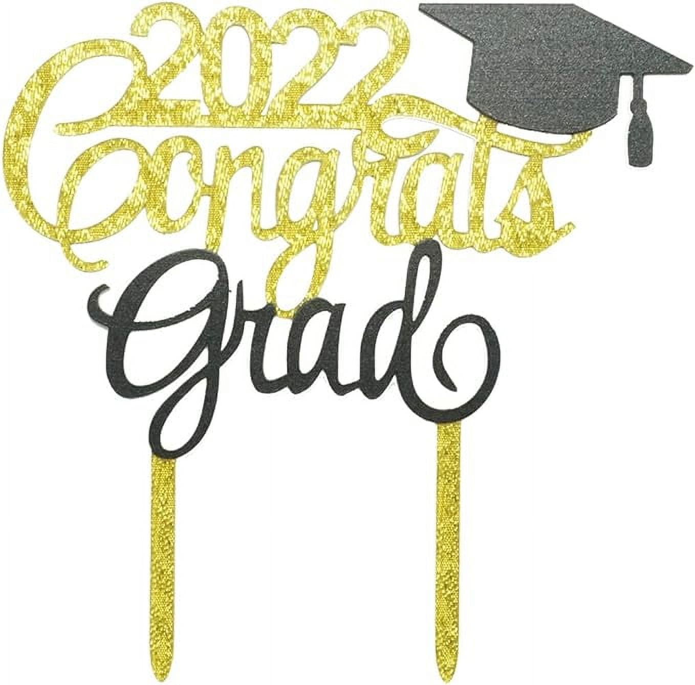 Graduation Grad Cake Topper, School Grad Cap Cake Topper, Educated ...