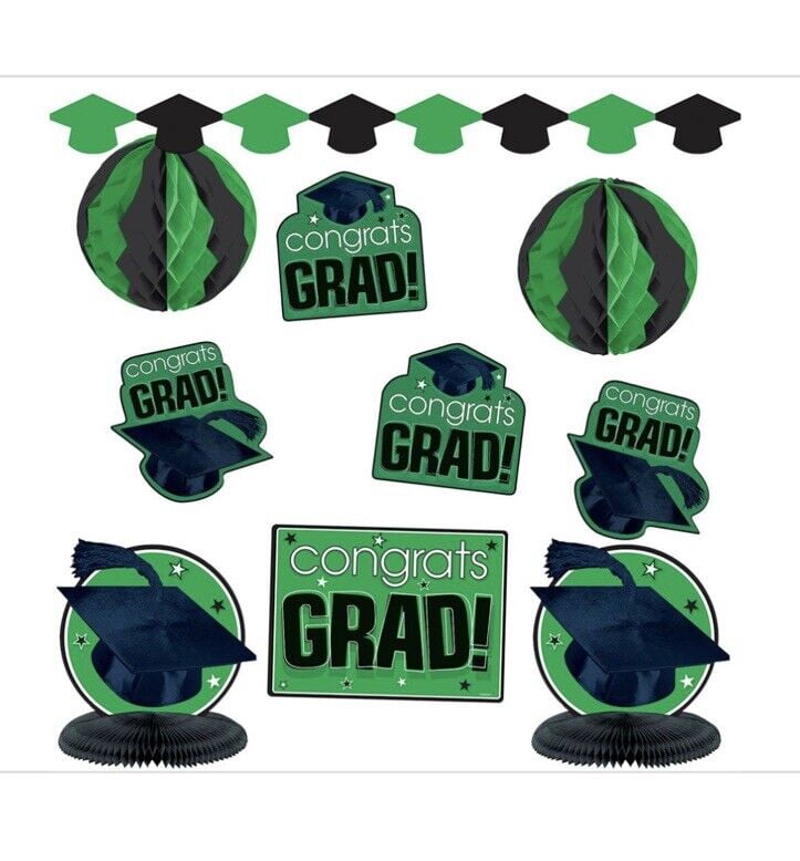 Graduation Green Decorating Kit (Each) - Walmart.com