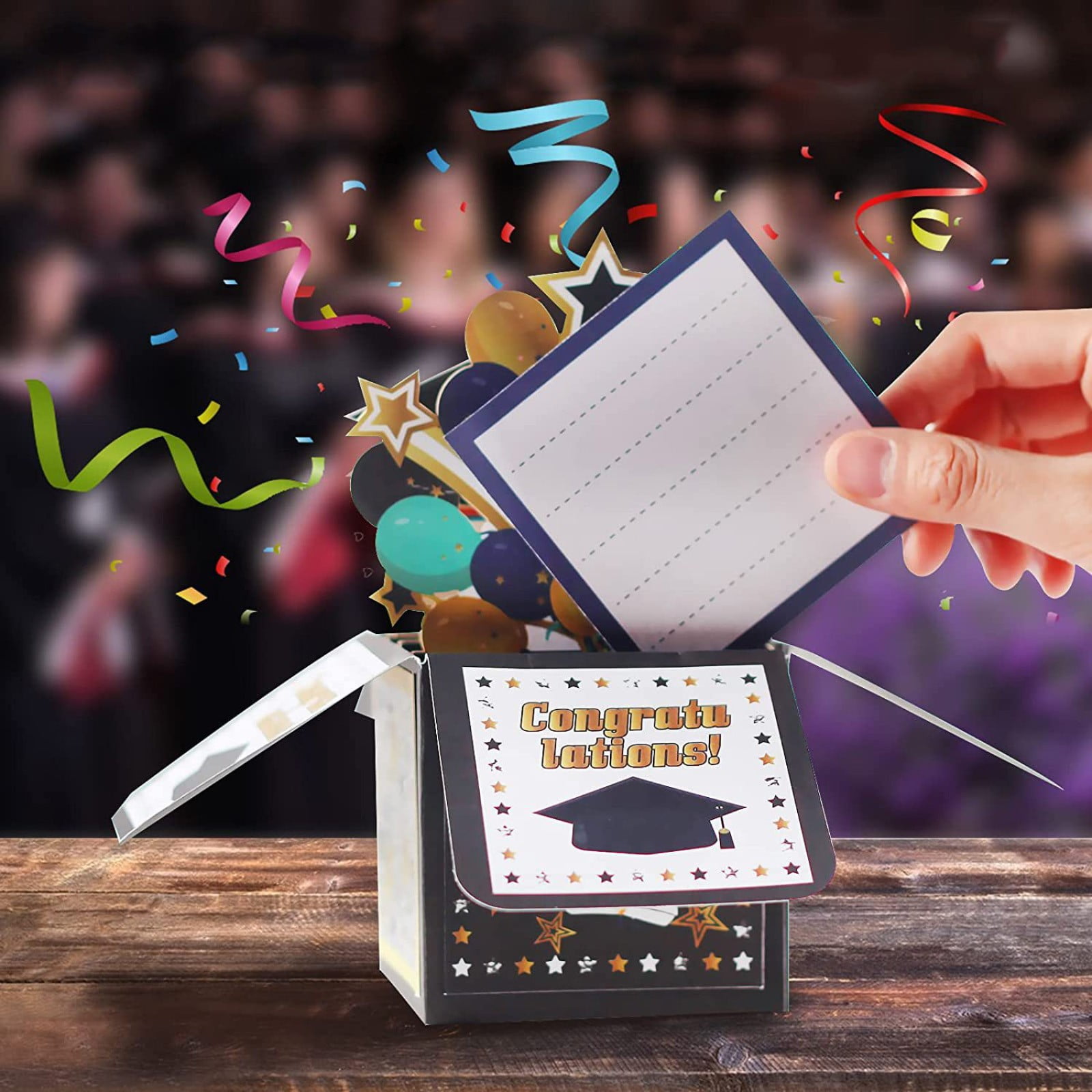 Graduation Greeting Cards Graduation Pop up Card with Envelopes 3D Box ...