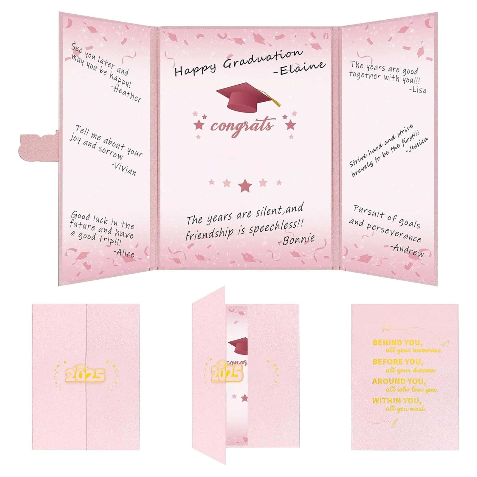 Graduation Guest Book 2025, Black and Gold Class of 2025 Graduation ...